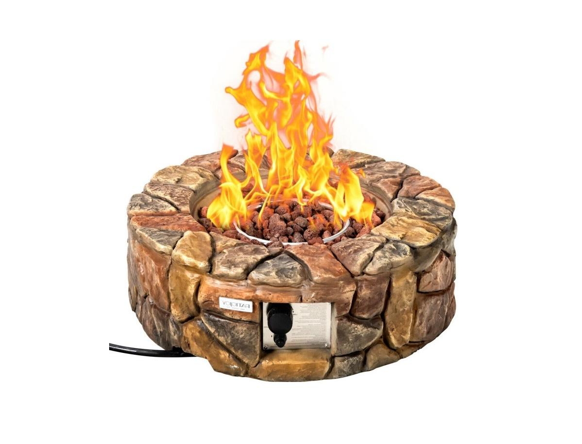 Click here for Slickblue 40 000 Btu Outdoor Circle Stone Gas Prop... prices