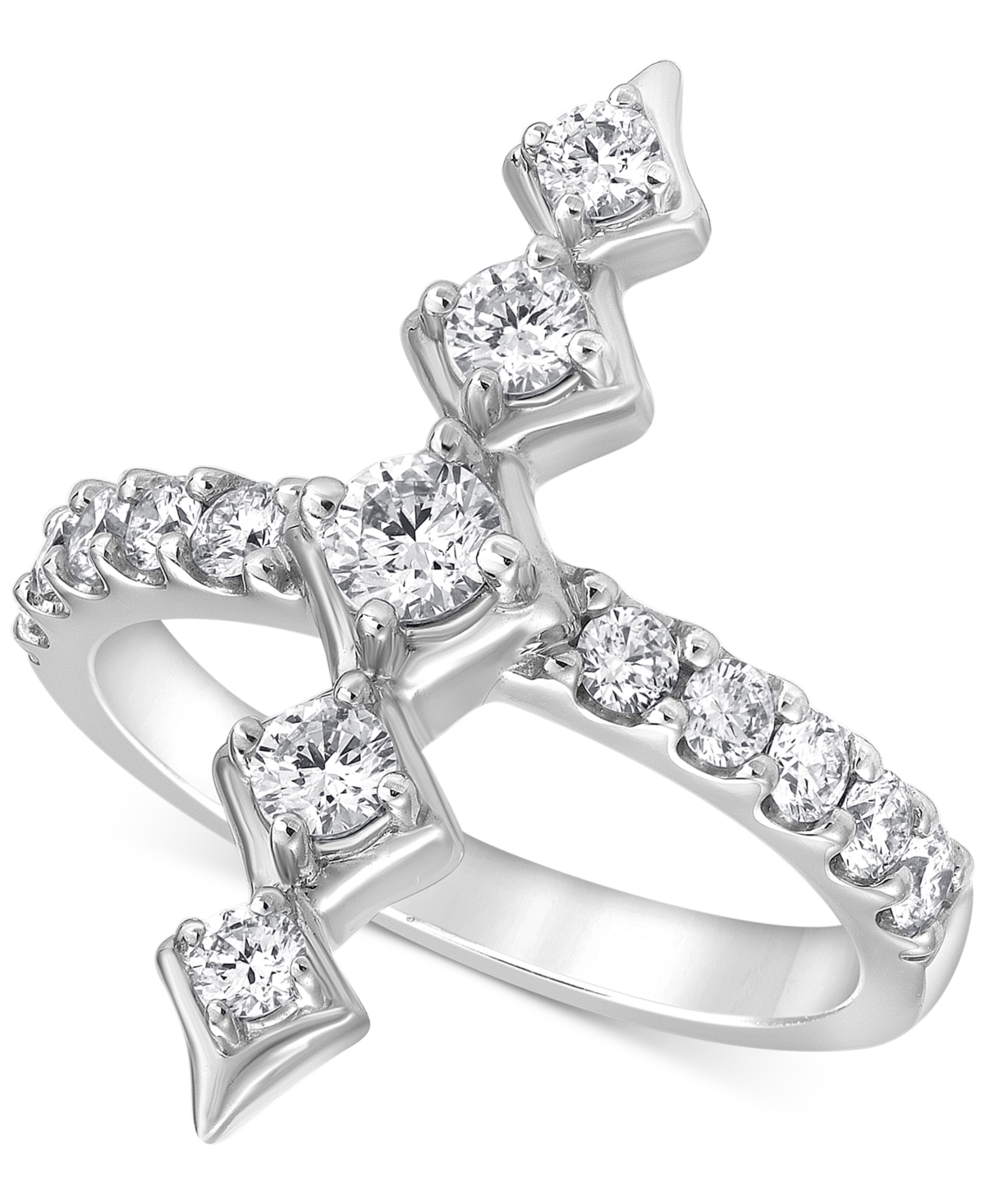 Click here for Diamond Vertical Bar Statement Ring (1 ct. t.w.) i... prices