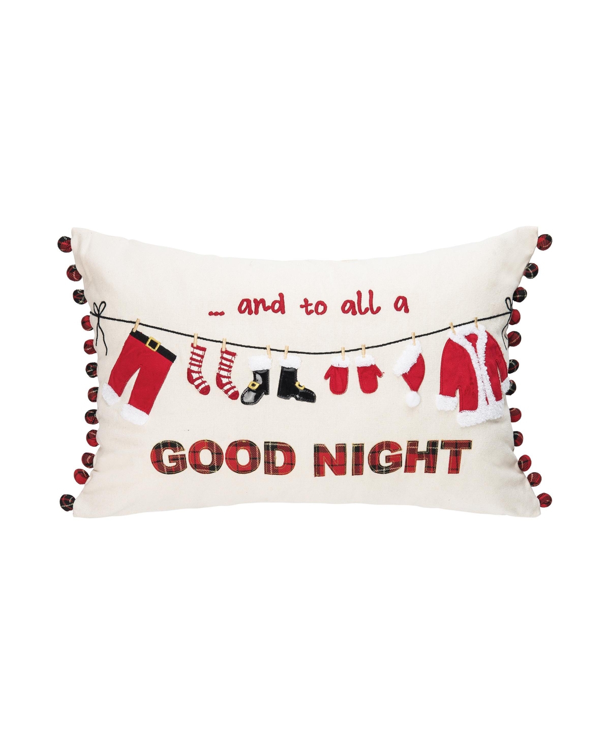 Click here for Christmas Clothesline 14 x 22 Embroidered Throw Pi... prices