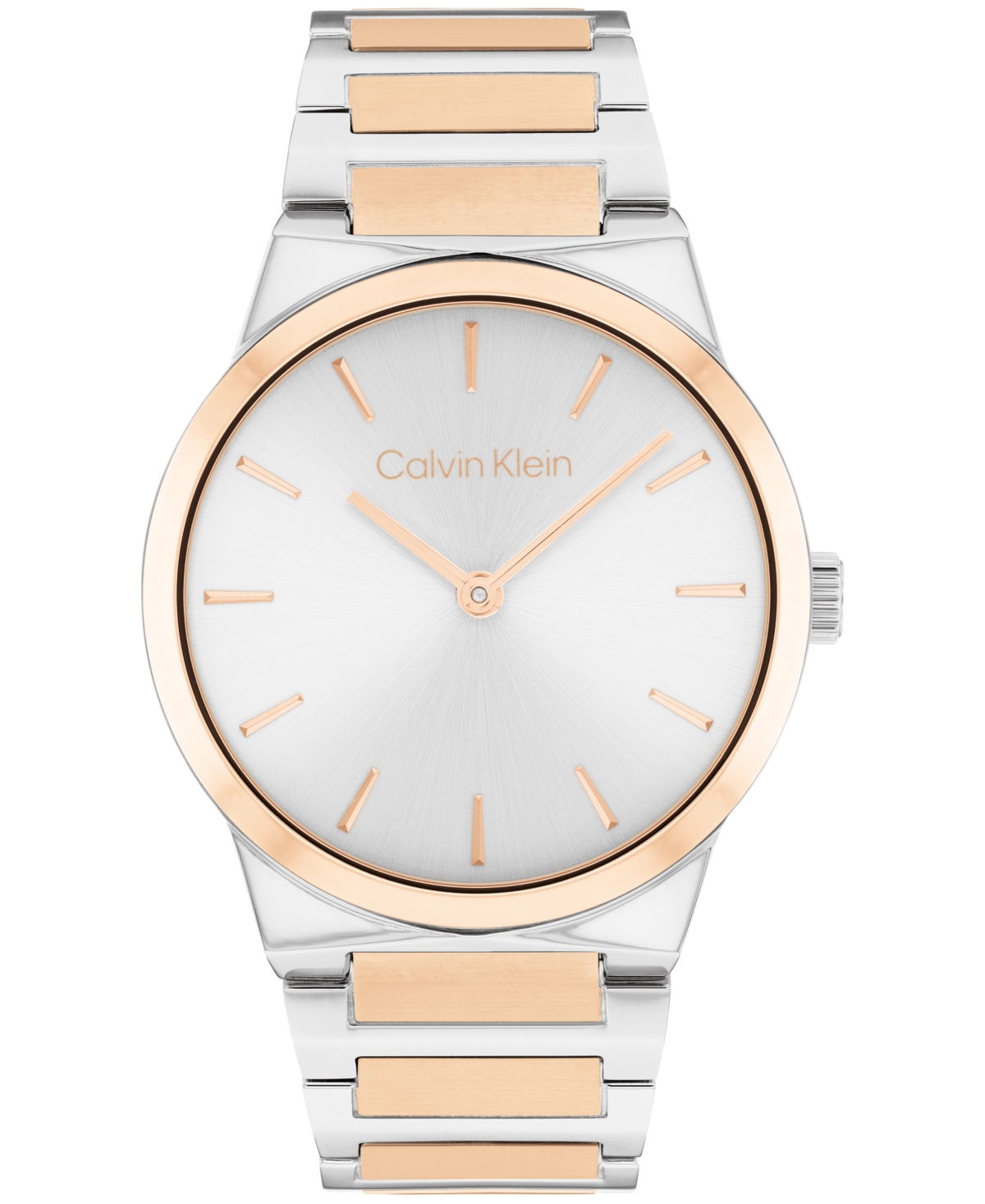 Click here for Calvin Klein Womens Ck Linear Elegance Two-Tone St... prices