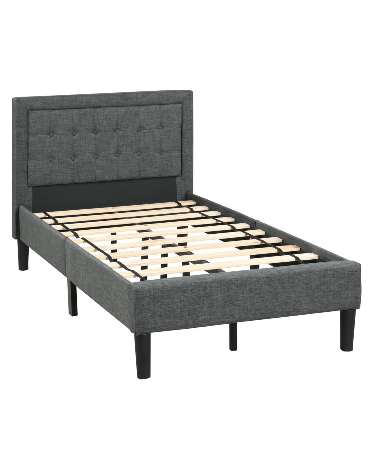 Click here for Gouun Twin Size Upholstered Bed Frame with Button... prices
