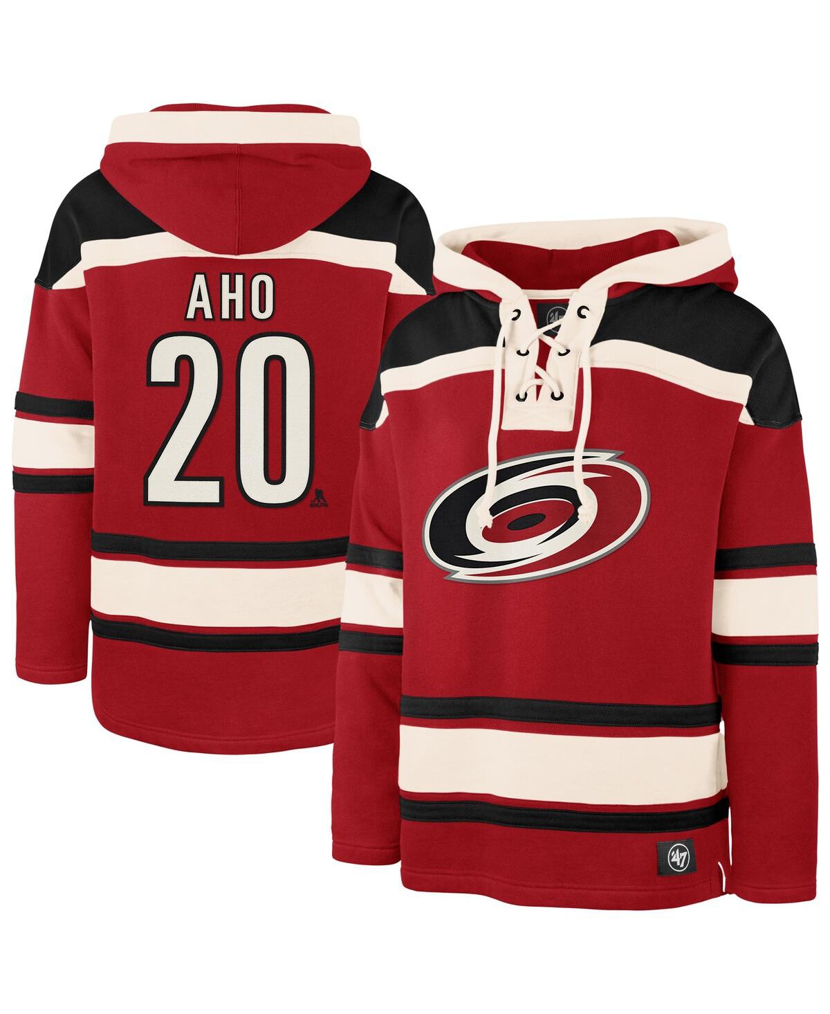 Click here for 47 Brand Mens Sebastian Aho Red Carolina Hurricane... prices