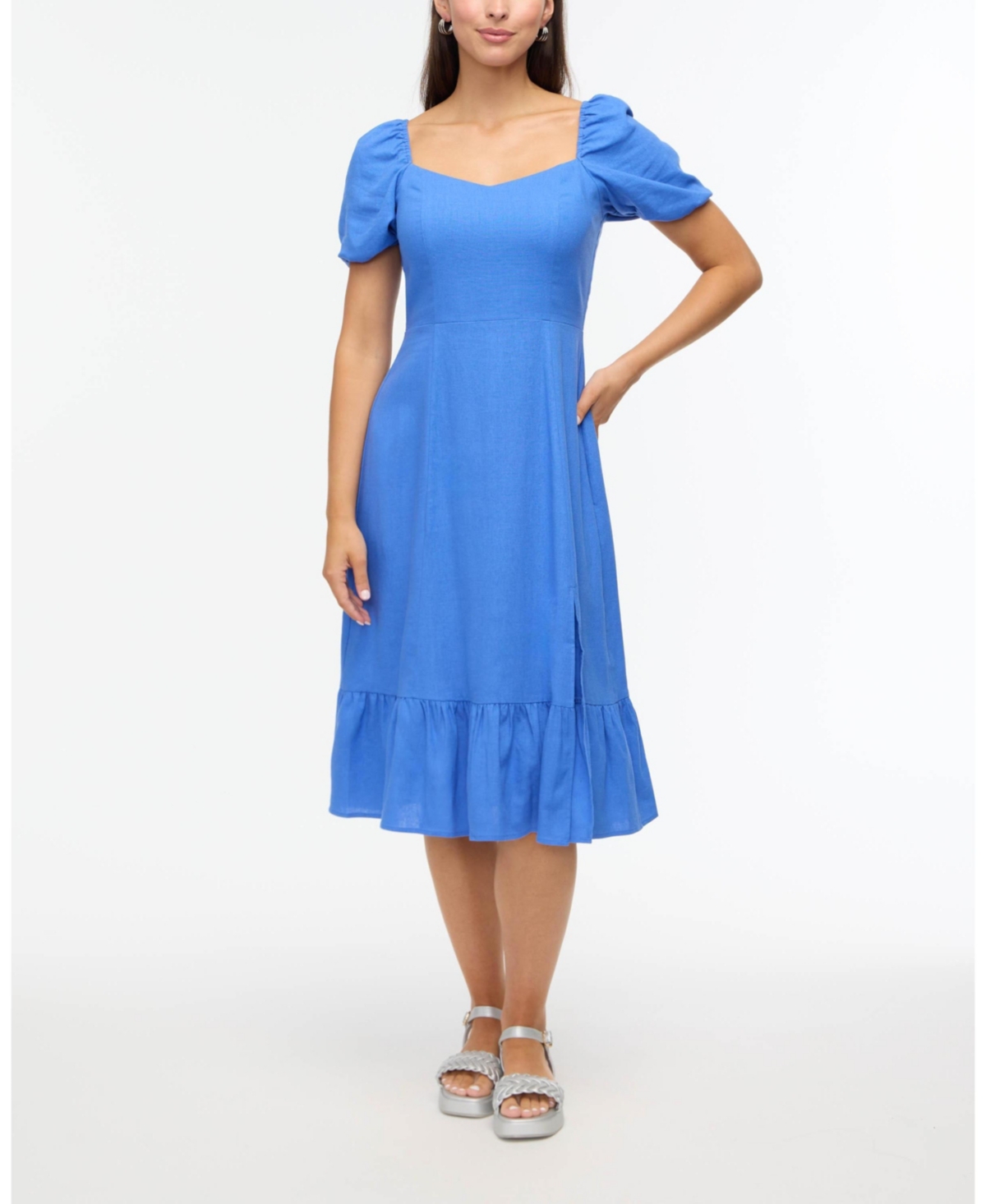 Click here for Ellen Tracy Women s Sweetheart Neckline Flounce Dr... prices