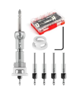 XDOVET Countersink Drill Bits Set Low Friction Depth Limiter with 1/4 ...