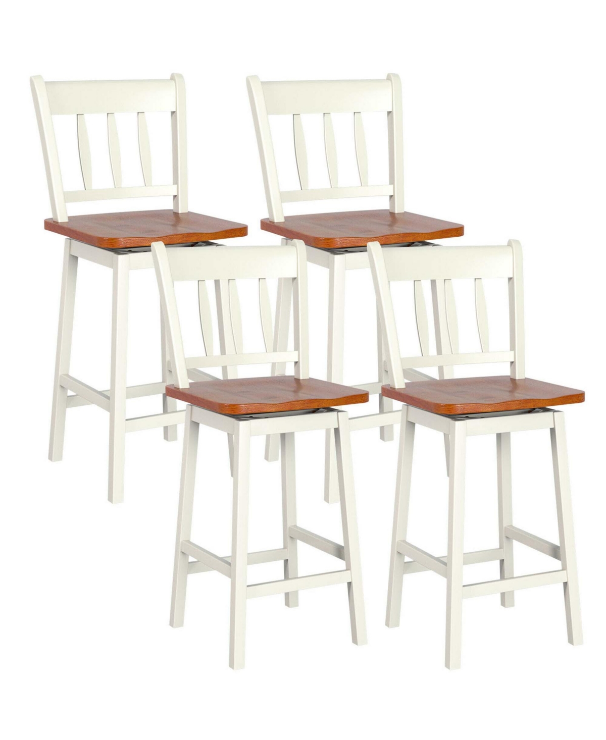 Click here for Gymax 4PCS Bar Stool 24.5 Swivel Counter Height Ch... prices