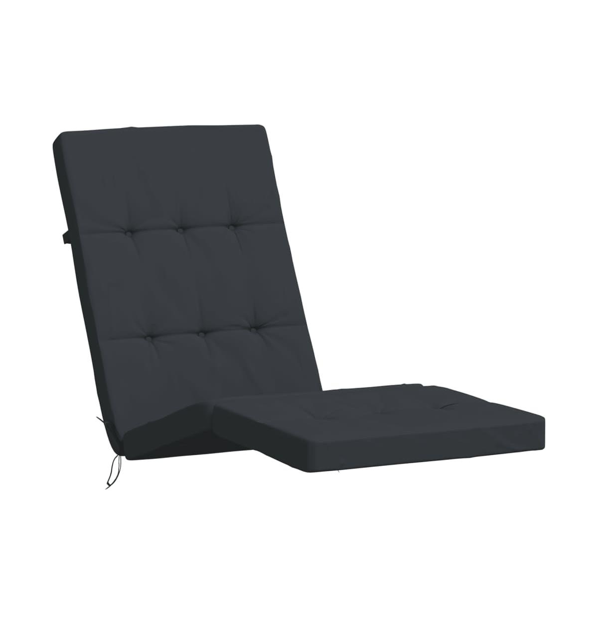 Click here for Deck Chair Cushions 2 pcs Black Oxford Fabric - Bl... prices