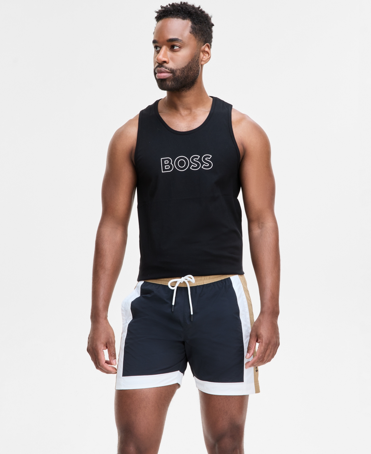 Click here for Boss by Hugo Boss Mens Colorblocked Drawstring 5 S... prices