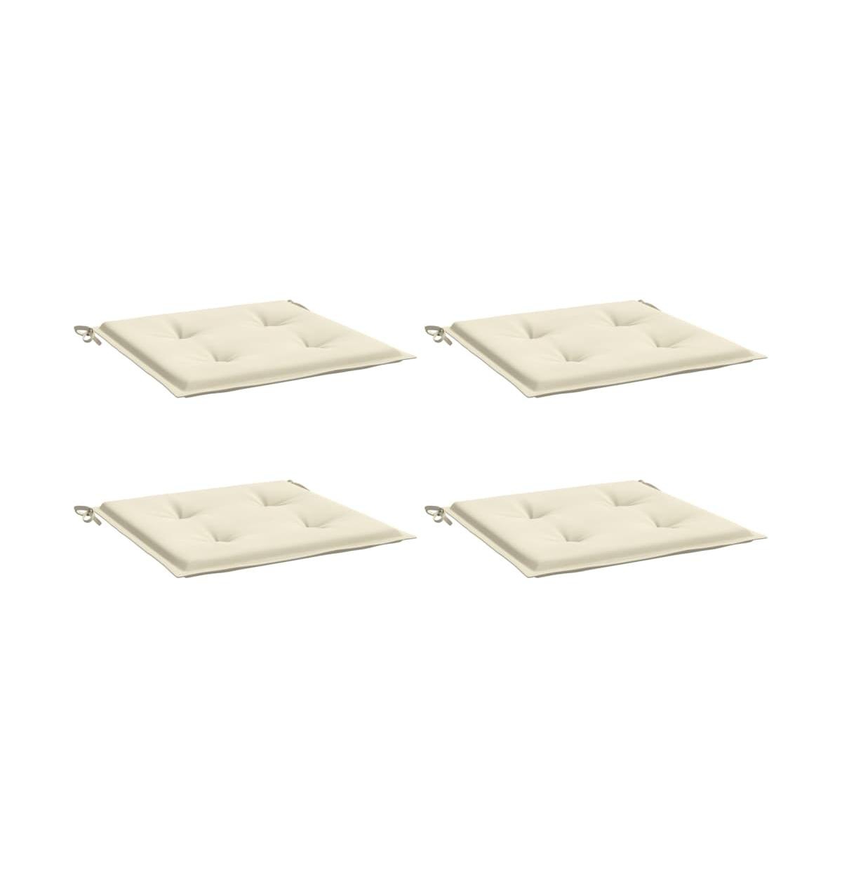 Click here for vidaXL Garden Chair Cushions 4 pcs Cream 19.7x19.7... prices