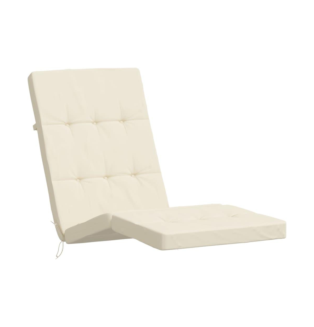 Click here for Deck Chair Cushions 2 pcs Cream Oxford Fabric - Cr... prices