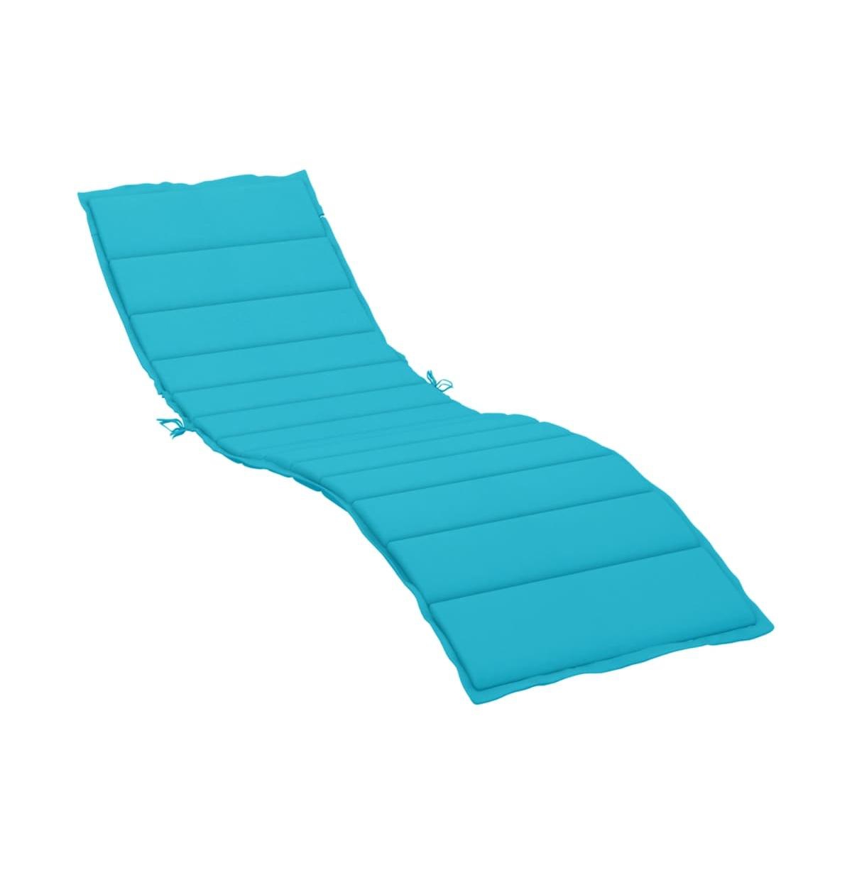 Click here for vidaXL Sun Lounger Cushion Turquoise Oxford Fabric... prices