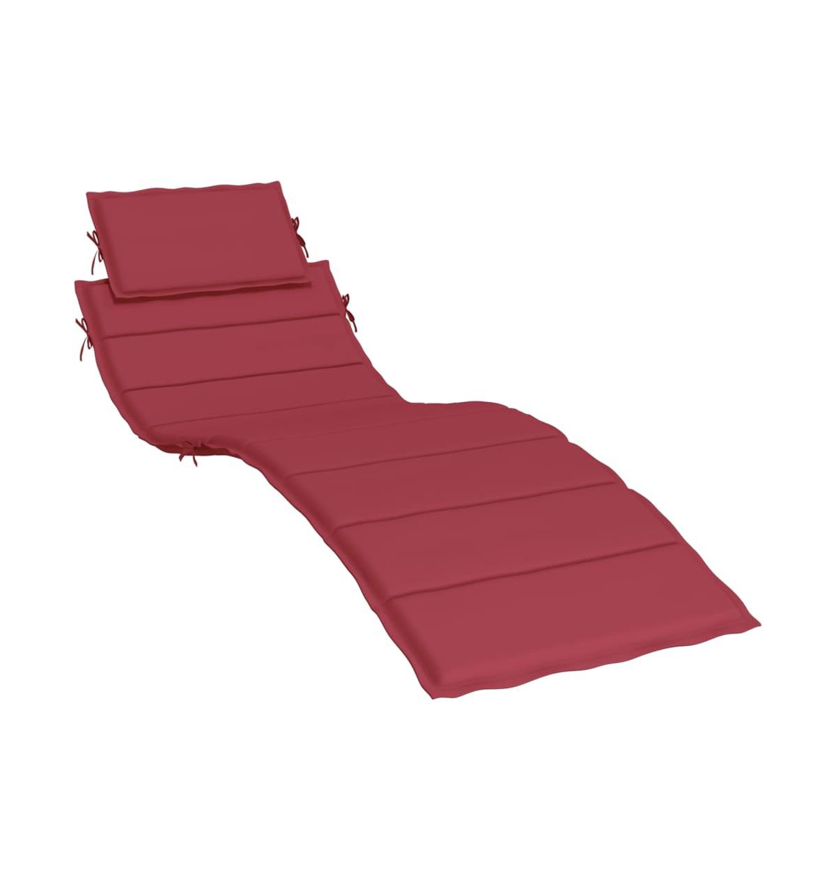 Click here for Sun Lounger Cushion Wine Red 73.2x22.8x1.6 Oxford... prices