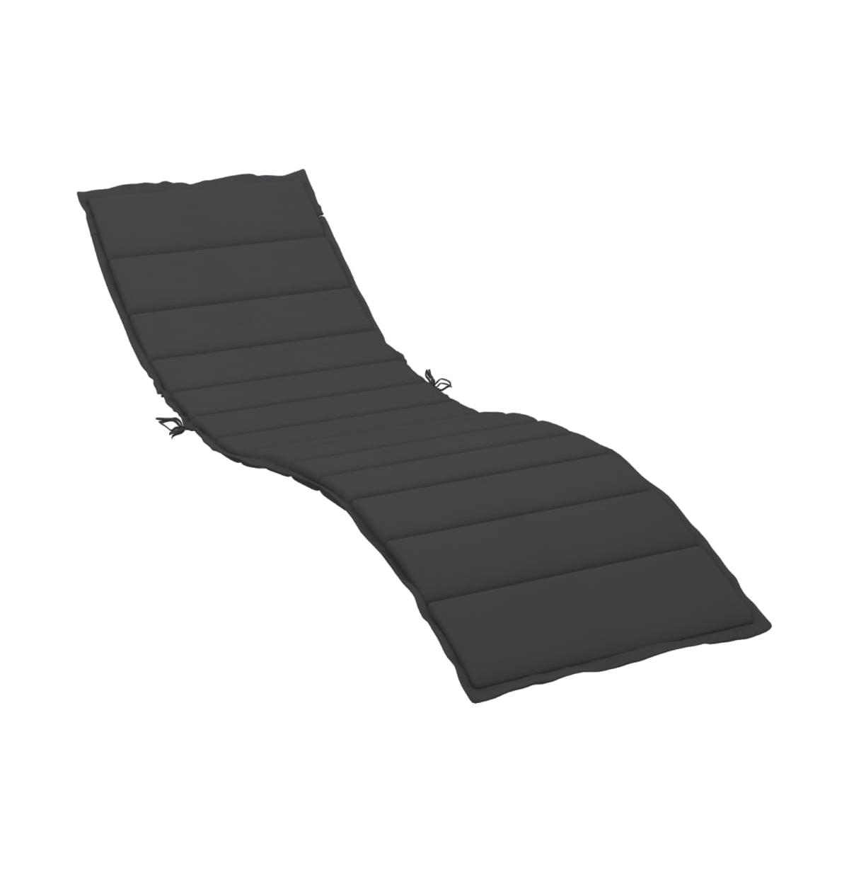 Click here for Sun Lounger Cushion Black 78.7"x19.7"x1.... prices
