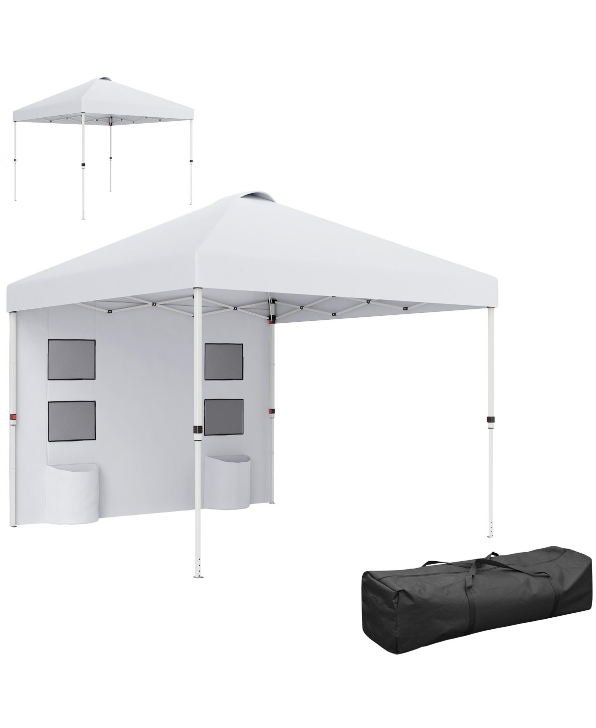 Click here for Outsunny 10 x 10 Pop Up Canopy Tent with Sidewall... prices