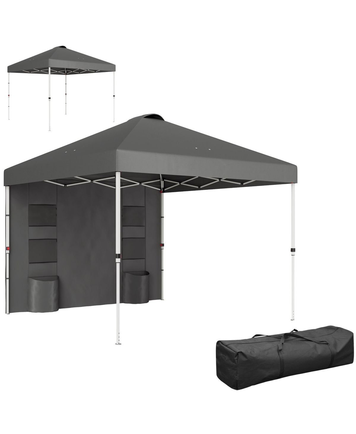 Click here for Outsunny 10 x 10 Pop Up Canopy Tent with Sidewall... prices