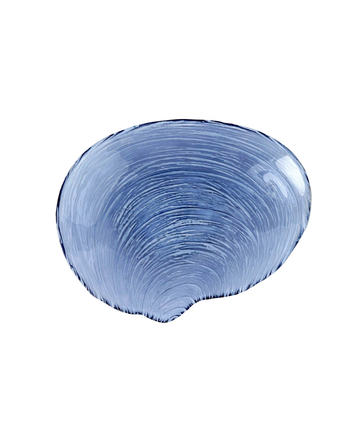 Click here for Vietri Isola Glass 7.75 Shell Plate - Blue prices