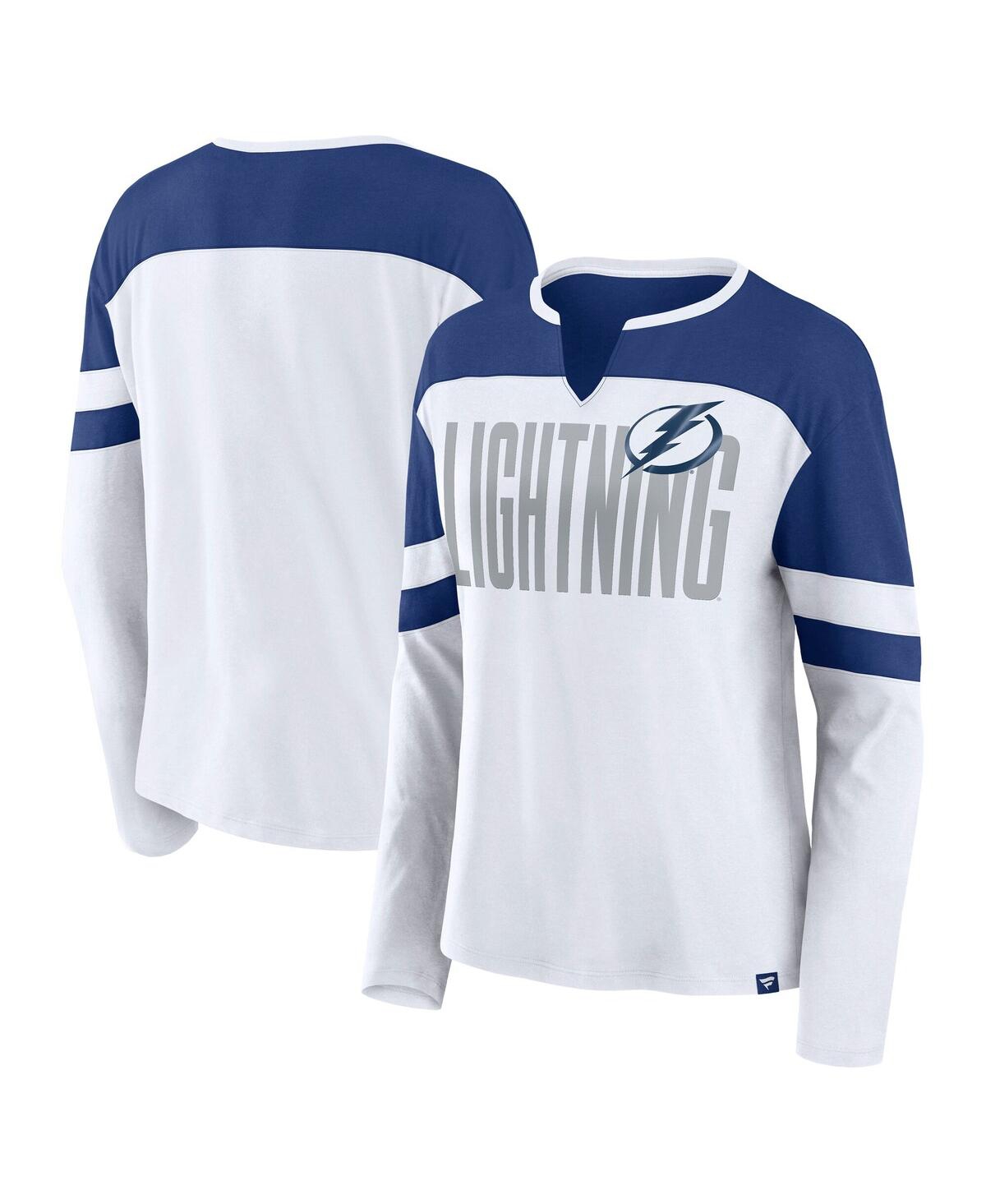 Click here for Fanatics Womens White/Blue Tampa Bay Lightning Fro... prices