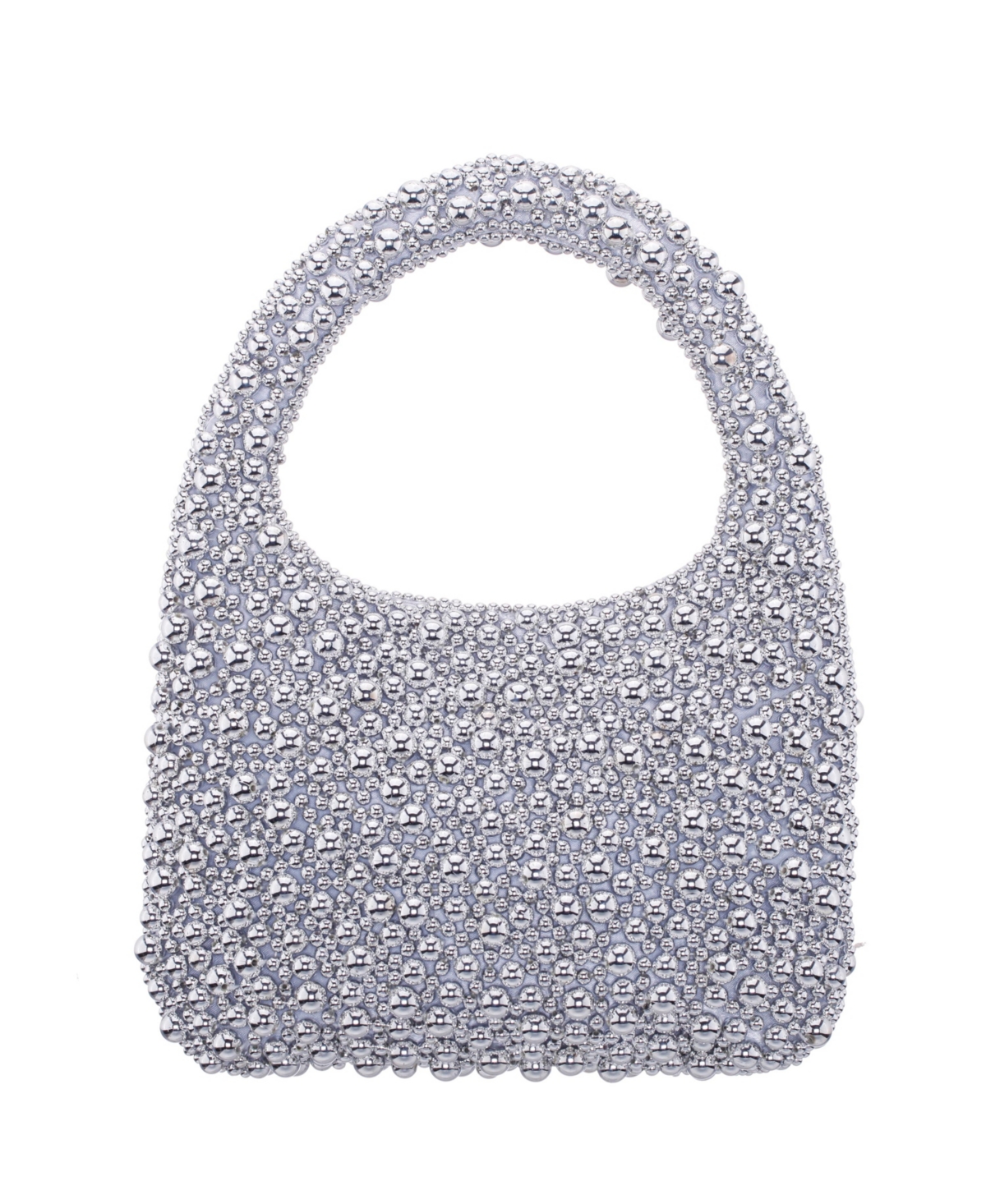 Click here for Nina All Over Beaded Hobo Bag - Silver prices