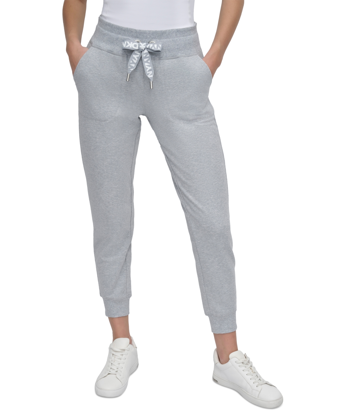 Click here for Dkny Sport Womens Logo-Drawstring High-Rise Jogger... prices