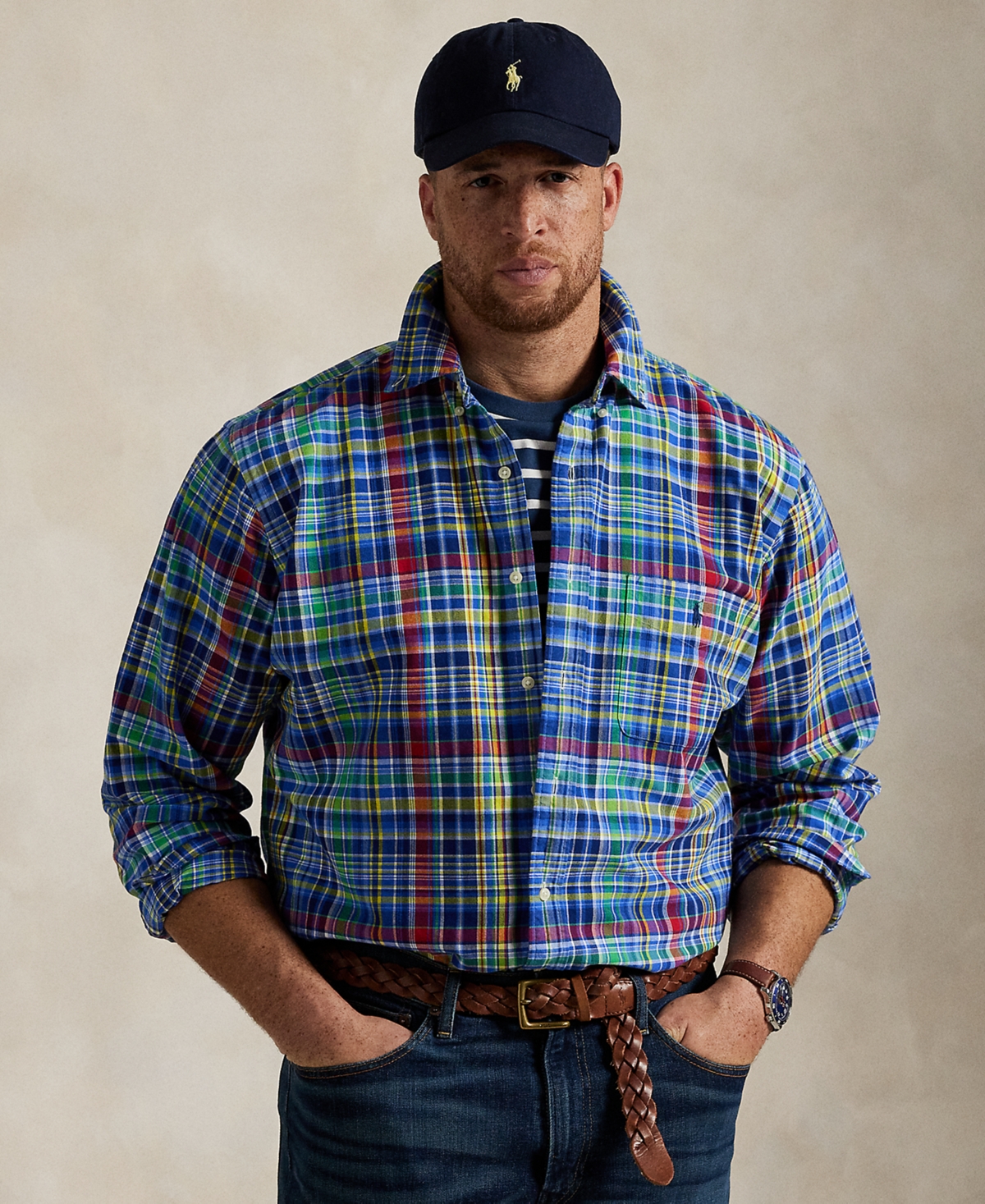 Click here for Polo Ralph Lauren Mens Big & Tall Iconic Oxford Sh... prices