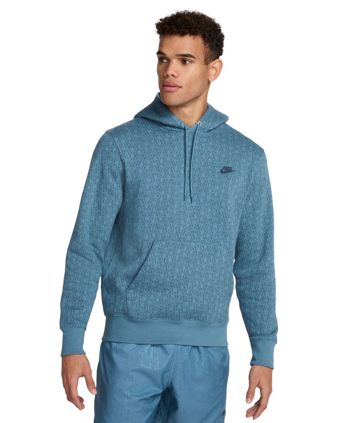 Click here for Nike Mens Club Fleece Pull-Over Monogram Hoodie -... prices