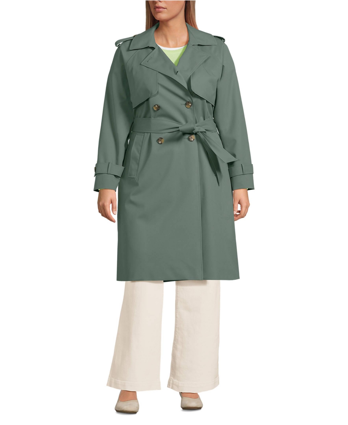 Click here for Lands End Plus Size Squall Waterproof Modern Trenc... prices