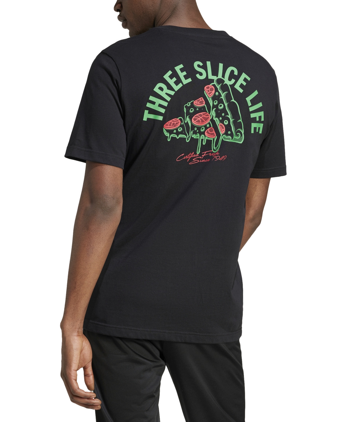 Click here for adidas Mens Lounge Pizza Graphic T-Shirt - Black prices
