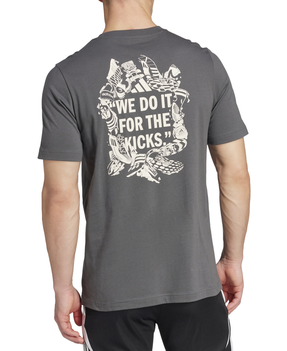 Click here for adidas Mens Fun Kicks Graphic T-Shirt - Gresix prices