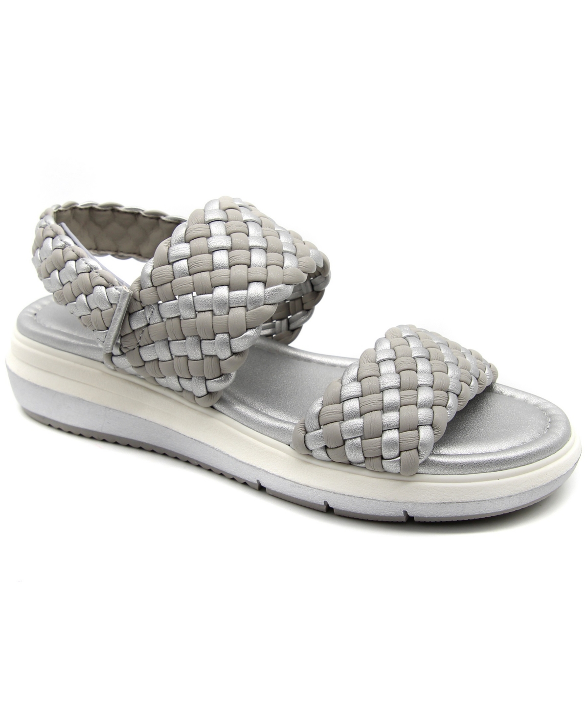 Click here for Jbu Womens Leila Wedge Sandal - Grey/Silver prices