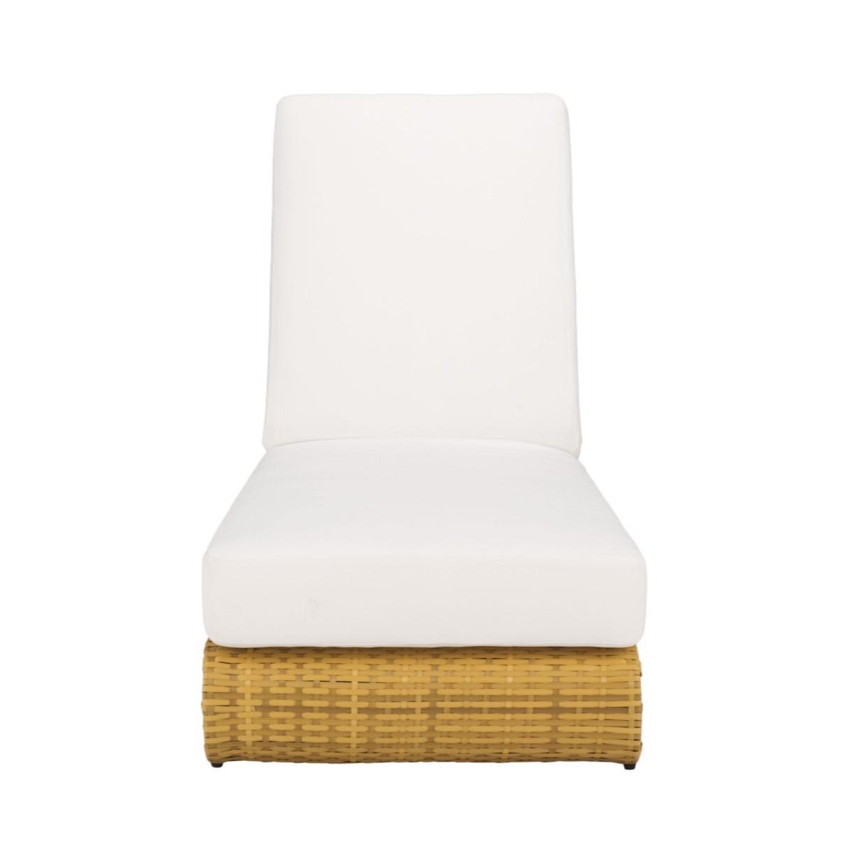 Click here for Vale Lounger - Natural / white prices