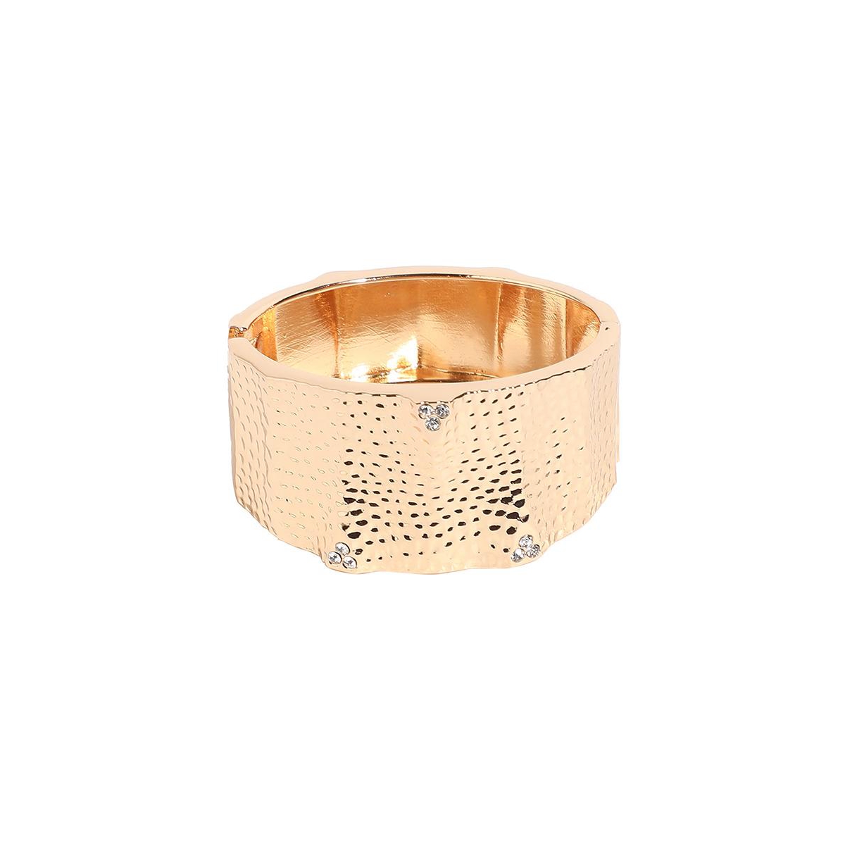 Click here for Dented Cuff Bracelet - Gold prices