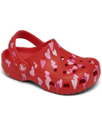 Crocs Toddler Girls' Valentine's Day Classic Clogs from Finish Line ...