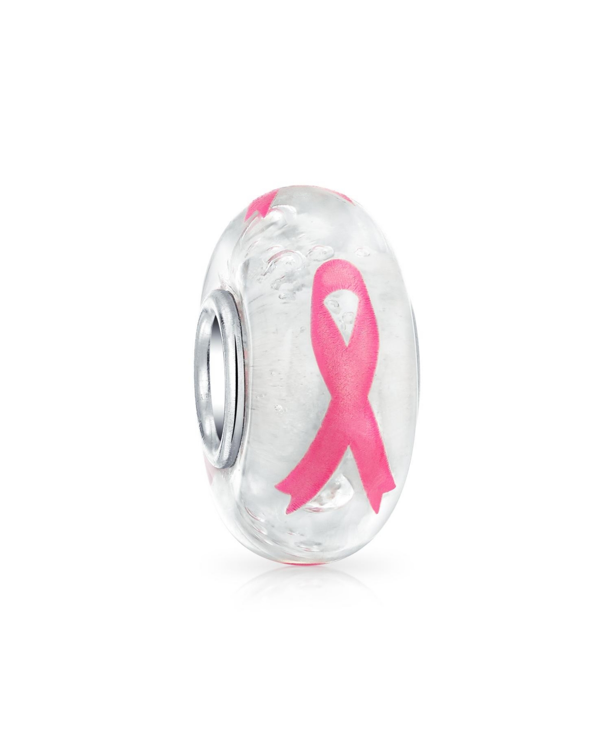 Click here for Bling Jewelry Strength & Hope Pink Ribbon Glass Ch... prices