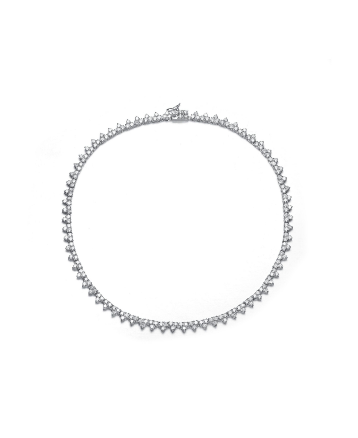 Click here for Sterling Silver White Gold Plated with Clear Cubic... prices