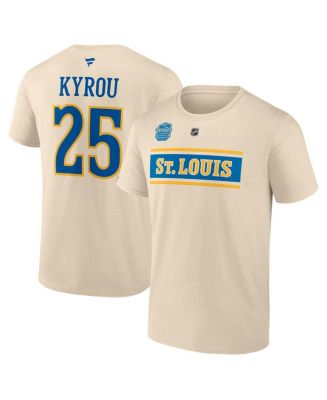Fanatics Jordan Men's Kyrou Cream St. Louis Blues 2025 NHL Winter ...