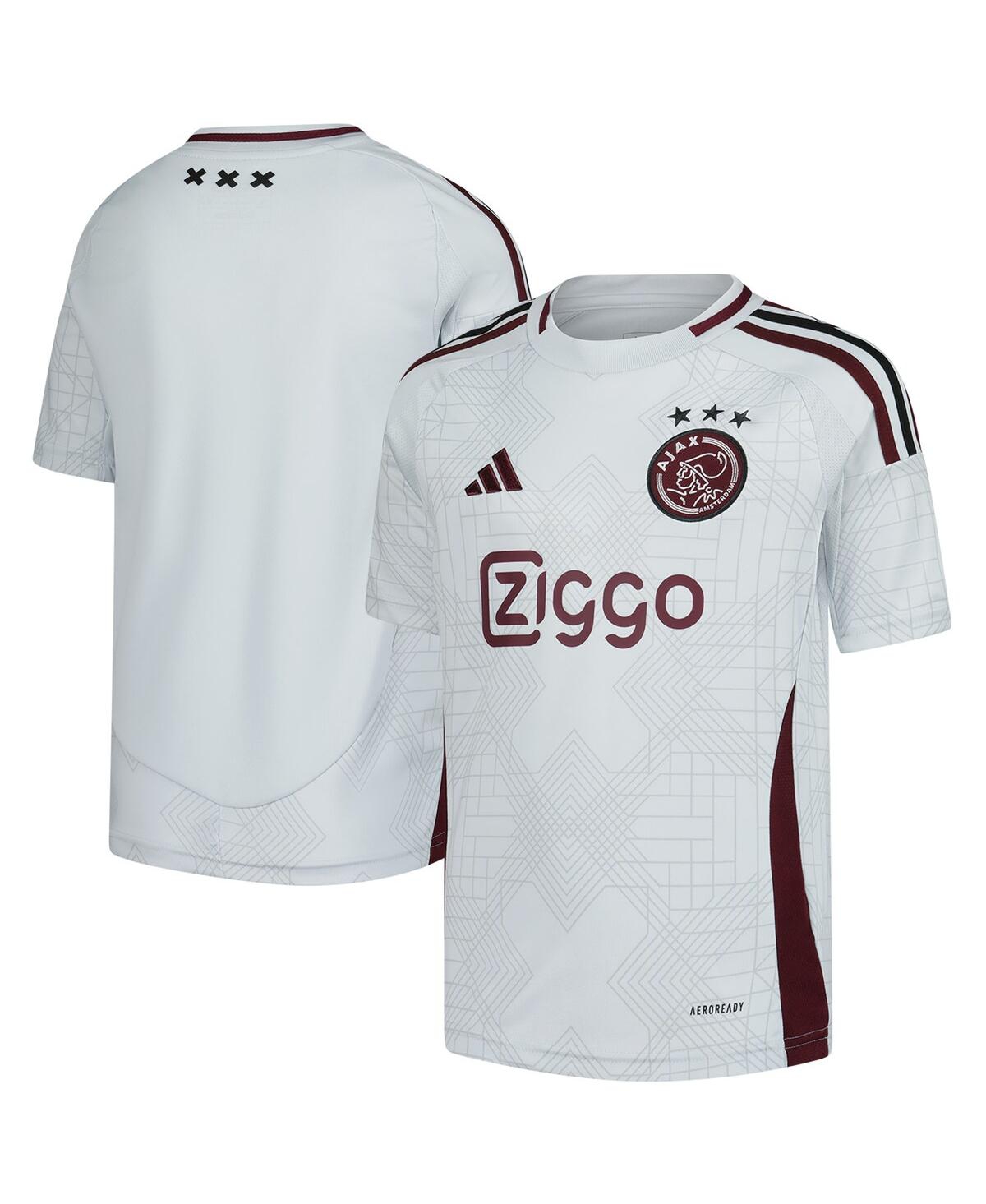 Click here for Adidas Big Boys and GirlsÂ White Ajax Replica Socc... prices