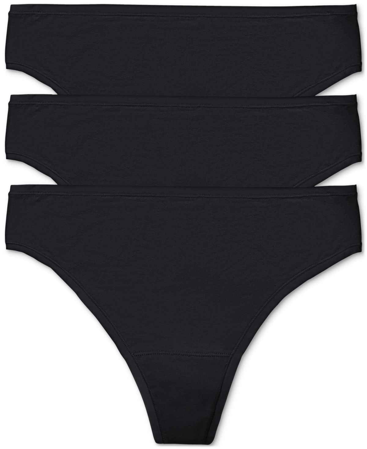 Click here for Natori Womens 3-Pk. Bliss Bare Cotton Thong Underw... prices