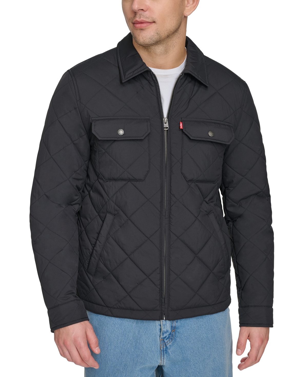 Click here for Levis Mens Quilted Depot Jacket - Black prices