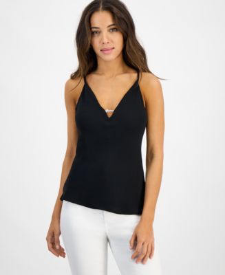 GUESS Women's Caroline Logo-Hardware Camisole - Macy's