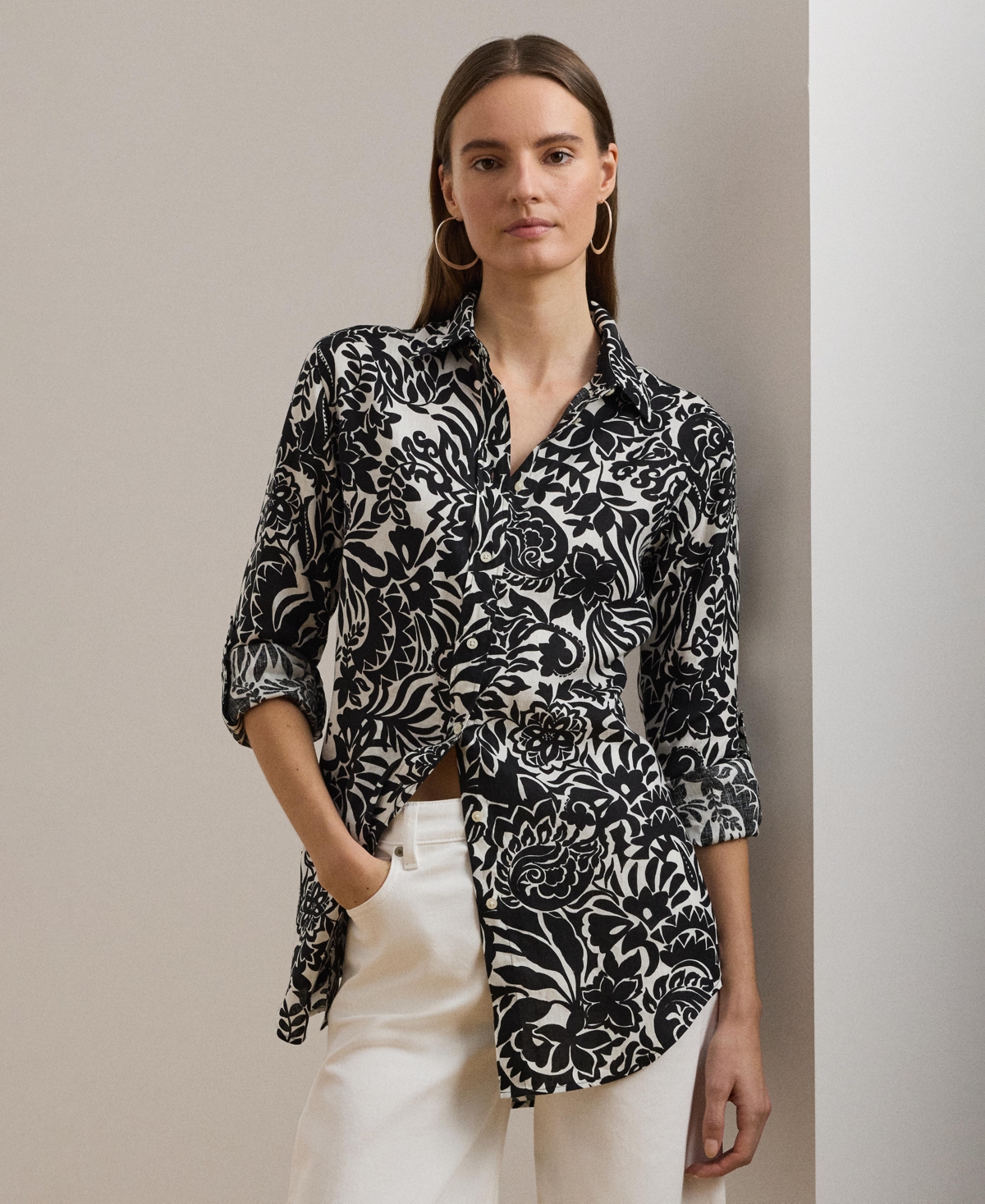 Click here for Lauren Ralph Lauren Womens Relaxed-Fit Floral Line... prices