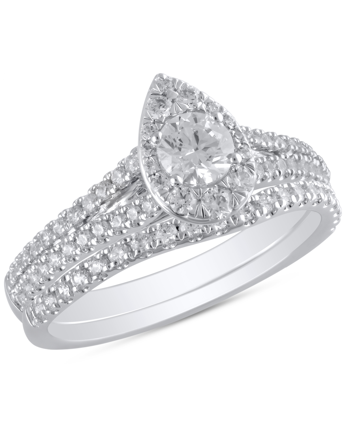 Click here for Diamond Teardrop Halo Bridal Set (1 ct. t.w.) in 1... prices