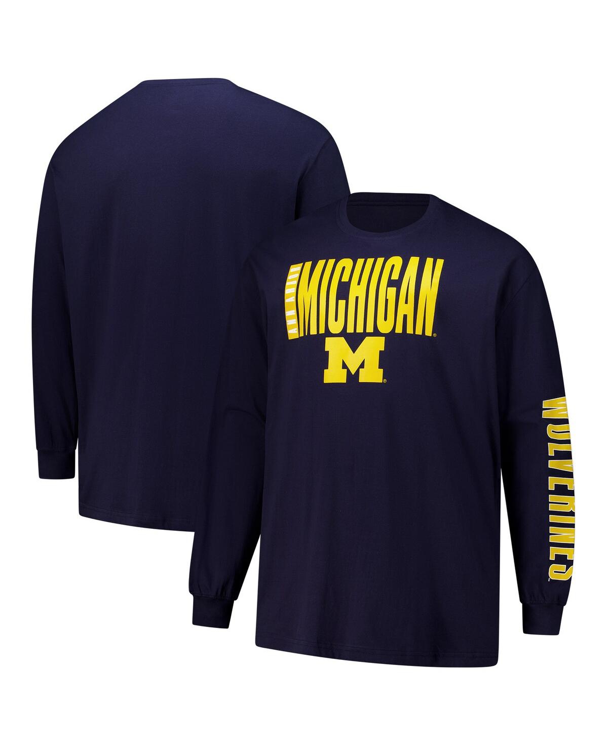 Click here for Fanatics Mens Navy Michigan Wolverines Big Tall Vi... prices