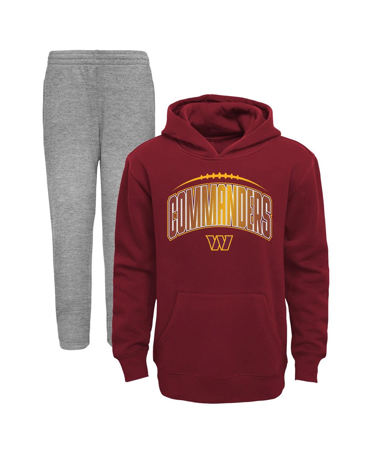 Click here for Outerstuff Toddler 2-Piece Burgundy/Heathered Gray... prices