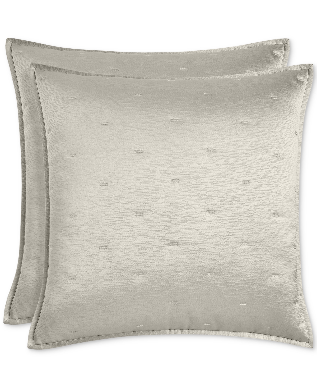 Hotel Collection Glint Quilted 2-Pc. European Sham Set  Exclusively at Macys - Silver