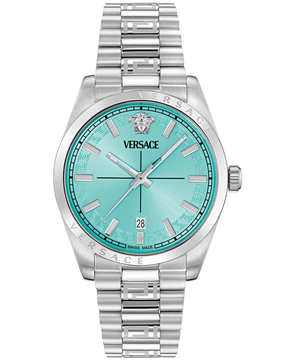 Click here for Versace Mens Swiss Millenyium Stainless Steel Brac... prices