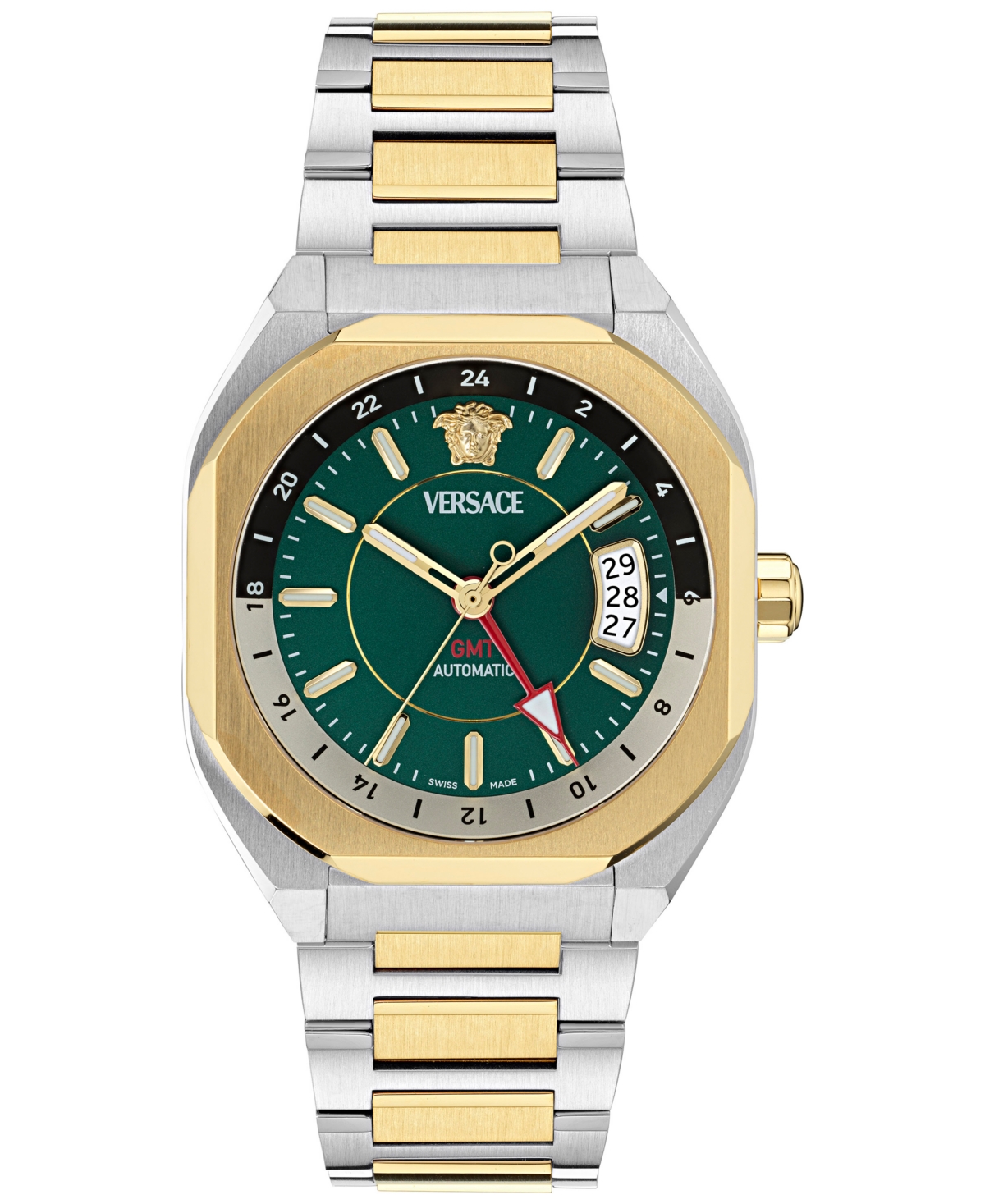 Click here for Versace Mens Swiss Automatic V-Contempo Gmt Two-To... prices