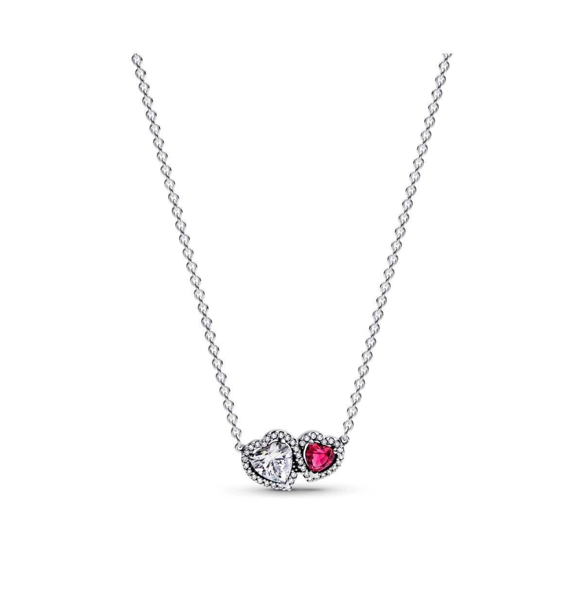 Click here for Pandora Sterling Silver Halo Hearts Pendant Neckla... prices
