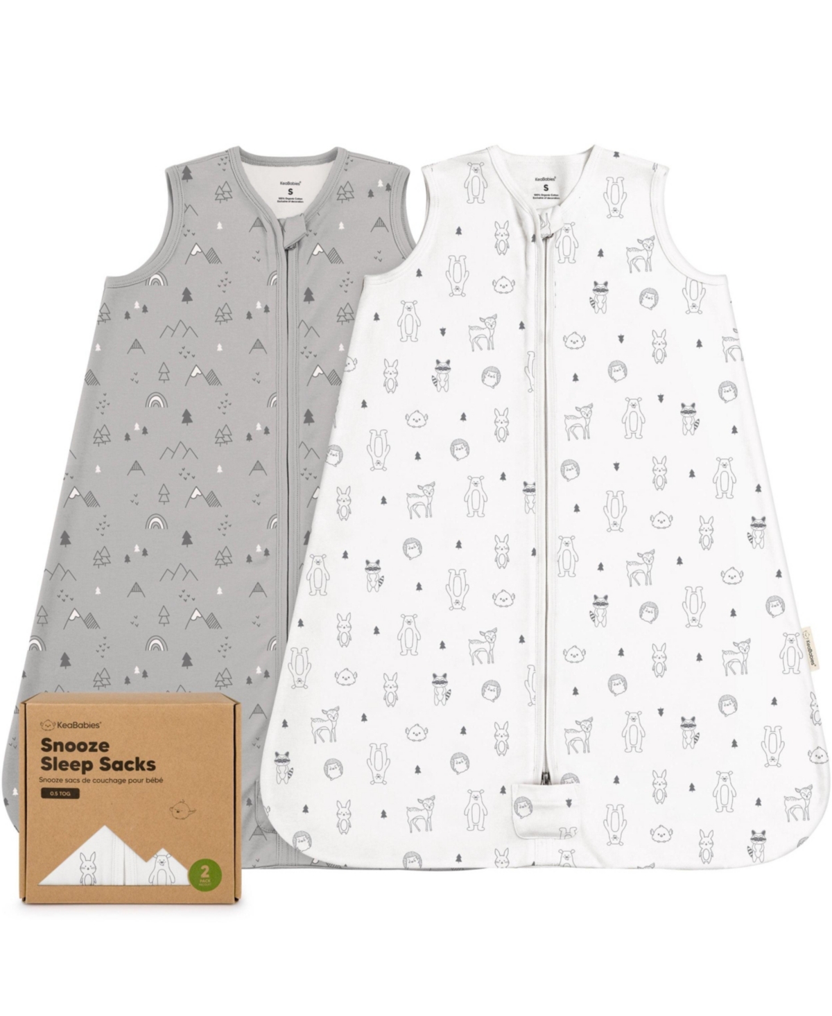 Click here for KeaBabies 2-Pack Snooze Baby Sleep Sacks  Cotton W... prices
