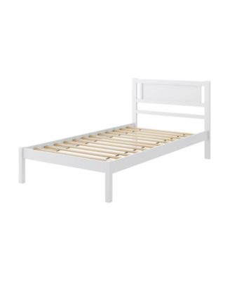 Wood Bed Frame With Headboard Wooden Slats Support