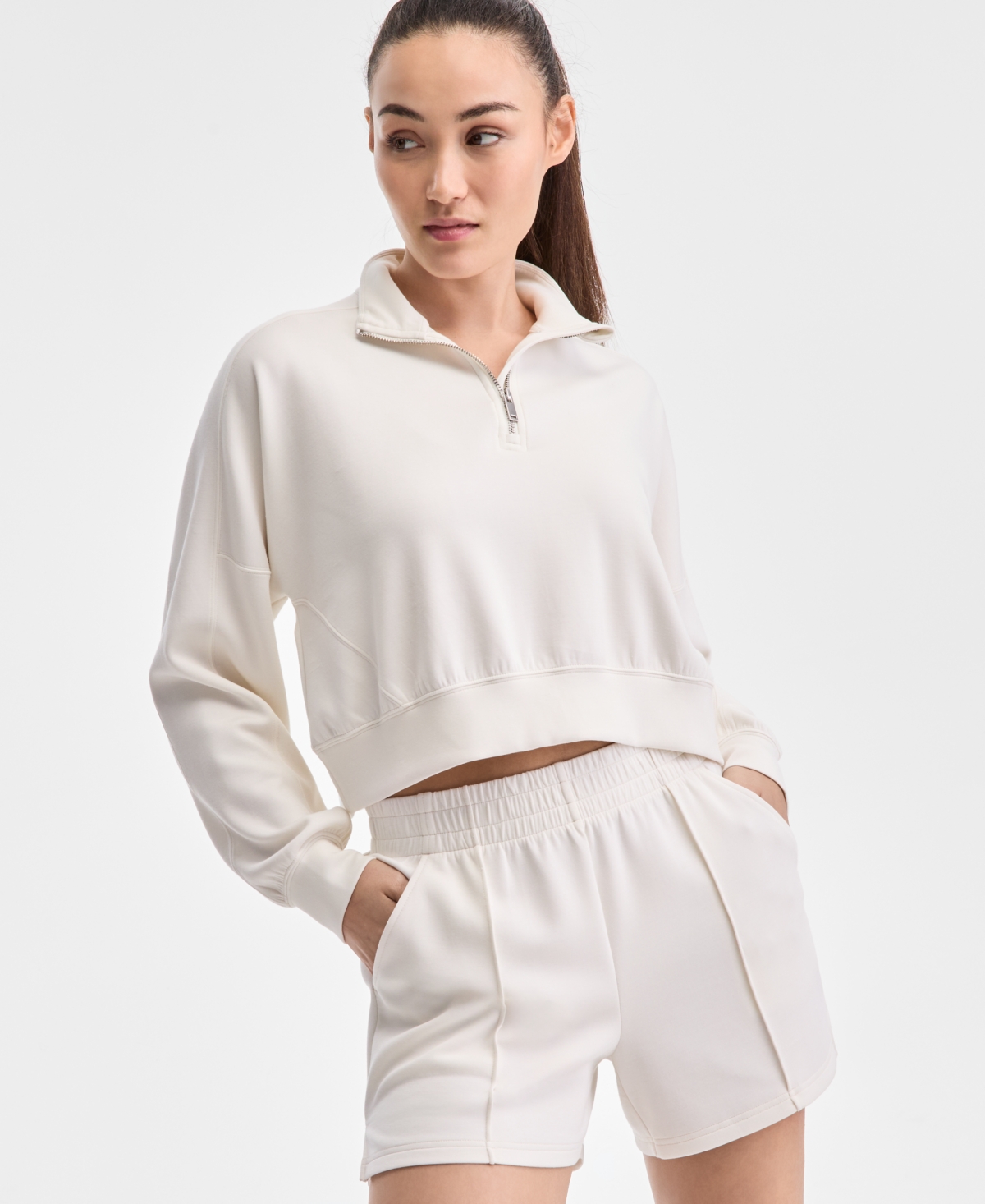 Click here for Id Ideology Womens Relaxed Lightweight Quarter-Zip... prices
