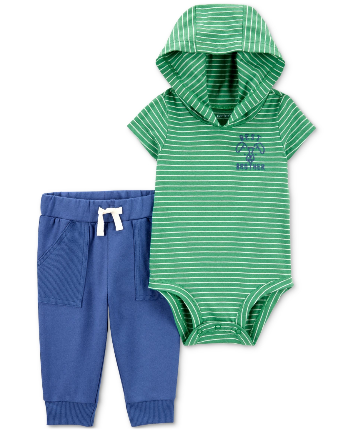 Click here for Carters Baby Boys 2-Pc. Cotton Hooded Brother Body... prices